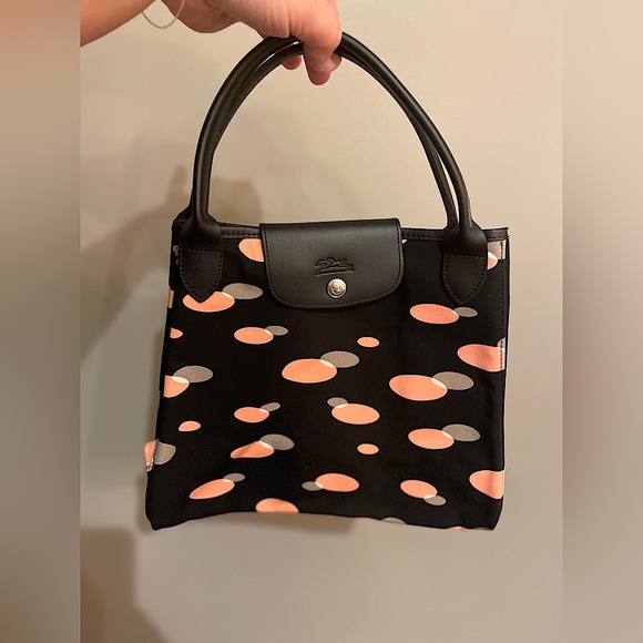 Longchamp | Bags | Longchamp Le Pliage Canvas Mini Small Tote Bag Pink ...